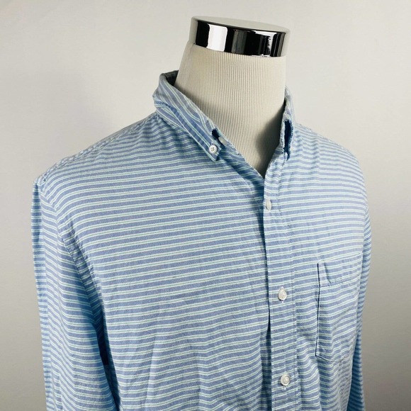 Hawker Rye | Shirts | Hawker Rye Large Oxford Shirt Blue Green Striped ...